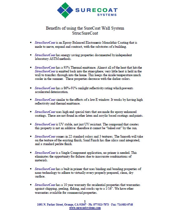 brochures • Surecoat Systems